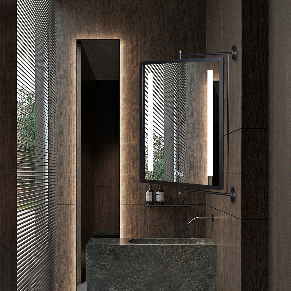 Supply Rotatable 360 Degrees Aluminium Frame Wall Bathroom Mirror with ...