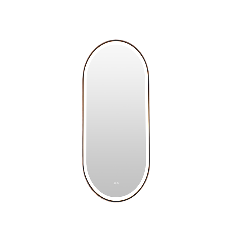 Supply Oval Cosmetic Mirror Bathroom With Light With Touch Sensor ...