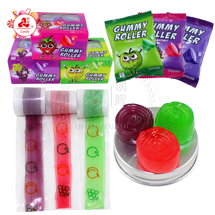 Supply 12g Color Gummy Roll Candy CH-J011-5 Wholesale Factory ...