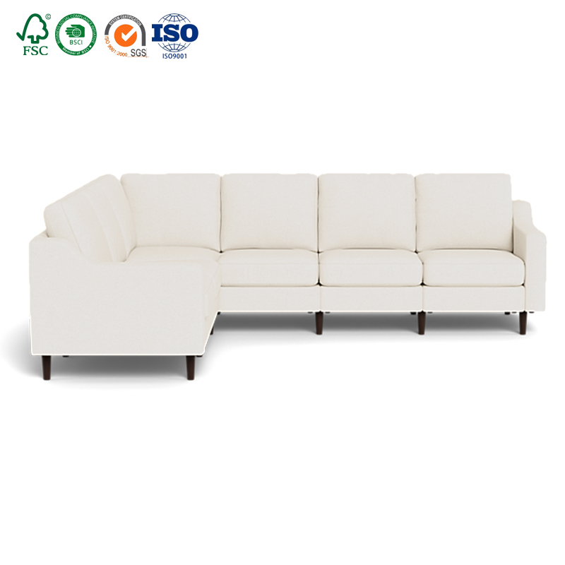 Supply high end luxury sectional modular KD sofa set space saving ...