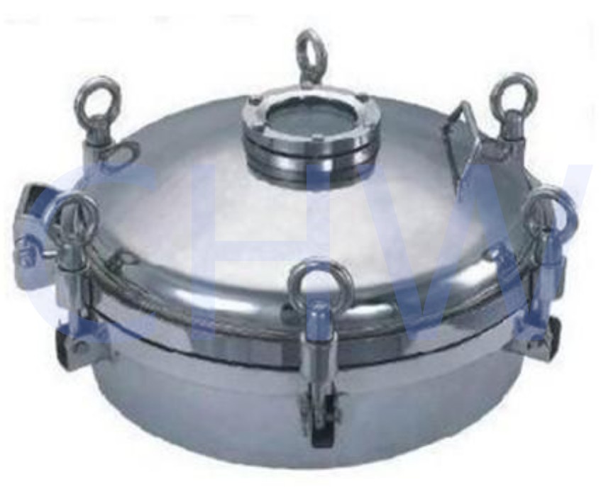 Stainless Steel Sanitary Hygienic Round Outward Pressure Tank Vessel ...