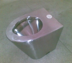 Supply 520mm Stainless steel wash-down toilet pan(top water inlet ...