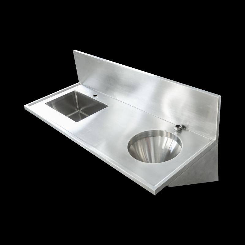 Supply Wall mounted medical sinks 304/316 stainless steel slop hopper ...