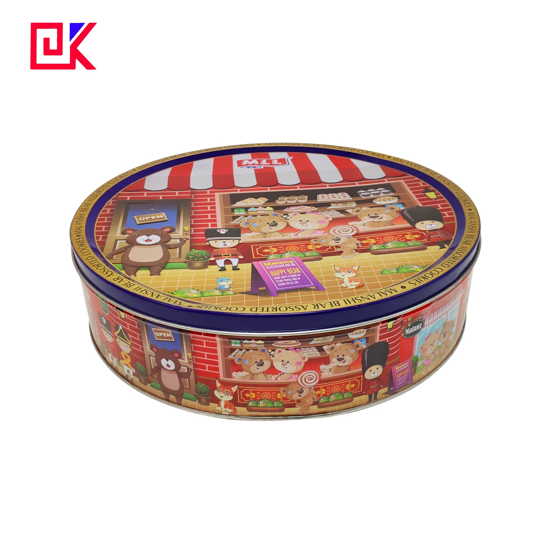 Supply Round Cookie Box Tin Can Wholesale Factory - Foshan Dekai Metal ...