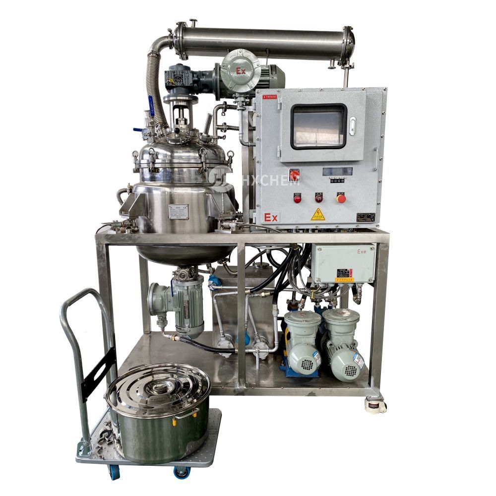 Supply 100L vacuum distillation reactor with emusifying agitator ...