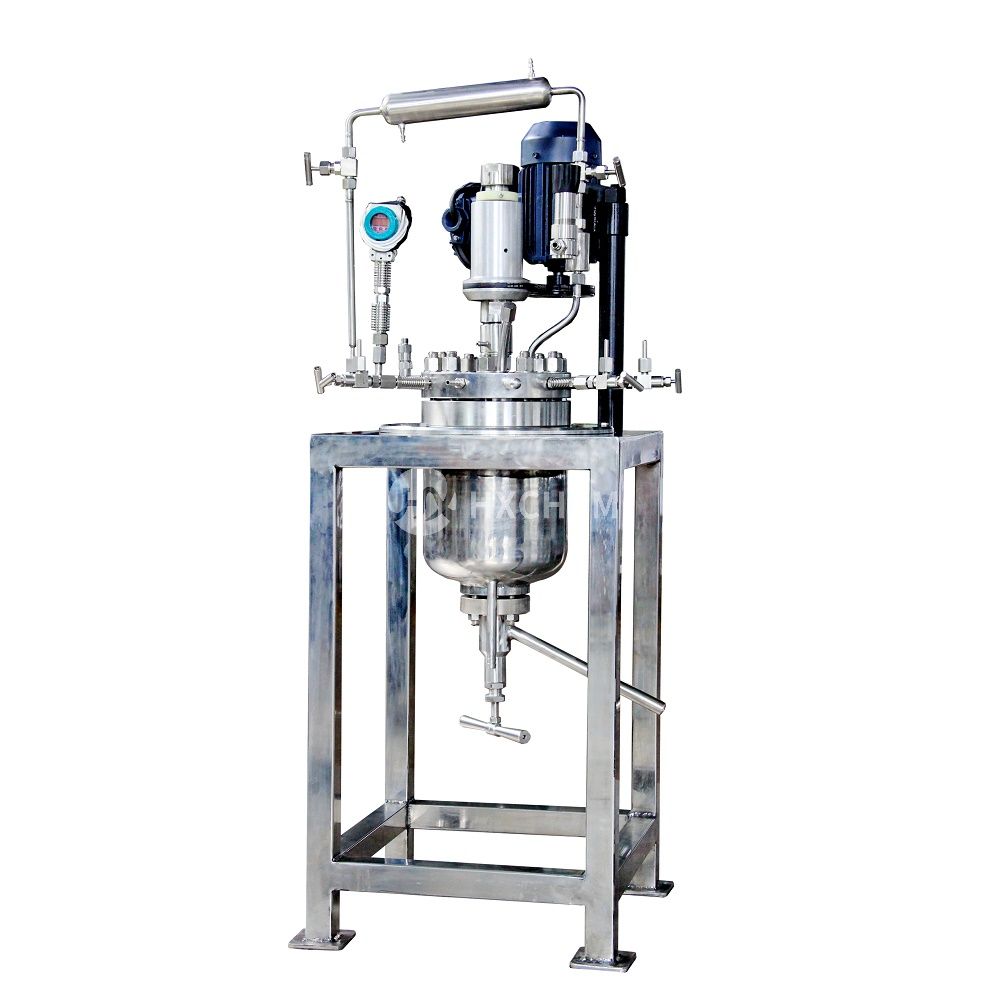 Supply 5L stirred pressure reactor with drain valve and relux Factory ...