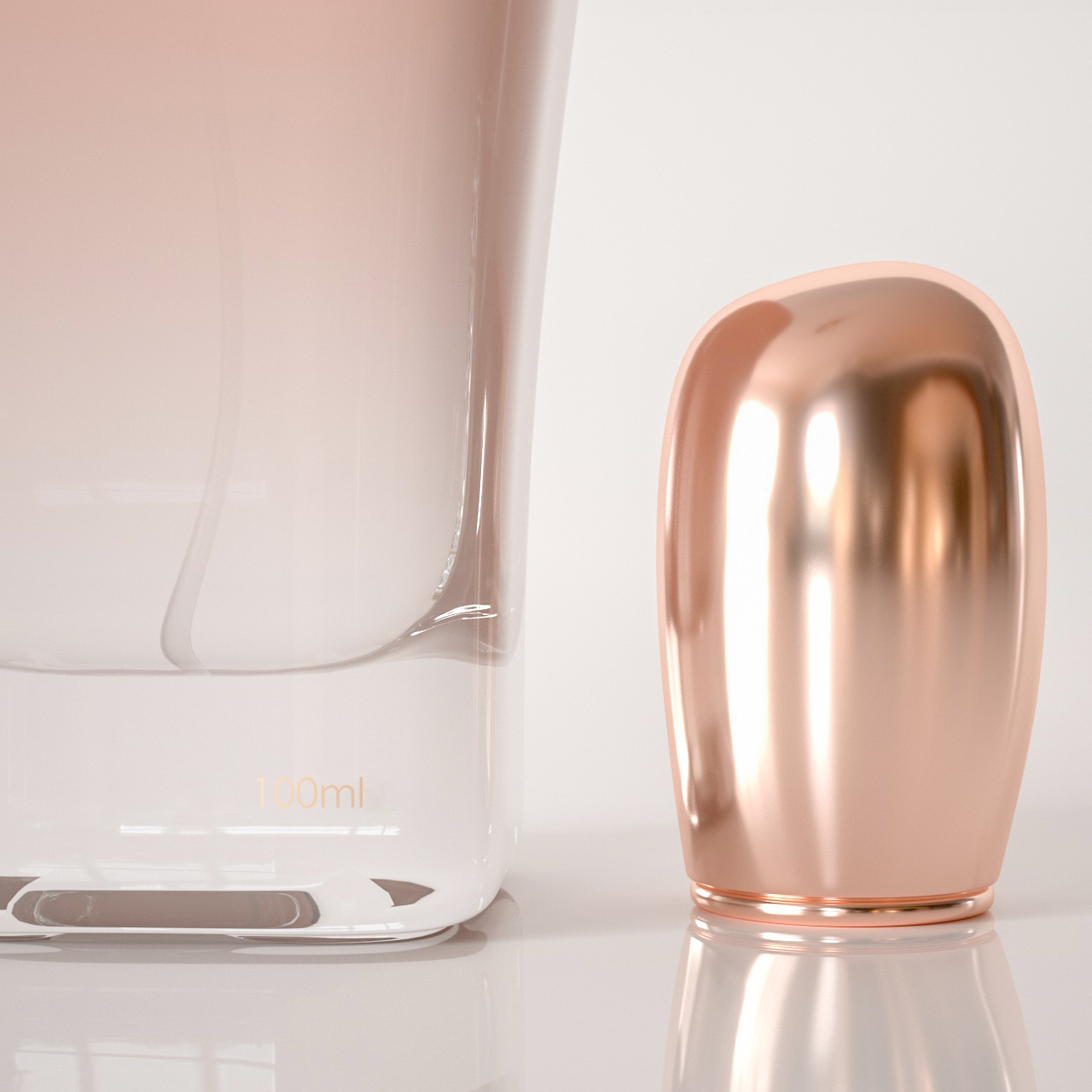 Supply 100ml Pink Rectangle Perfume Bottle with Caps Wholesale Factory ...