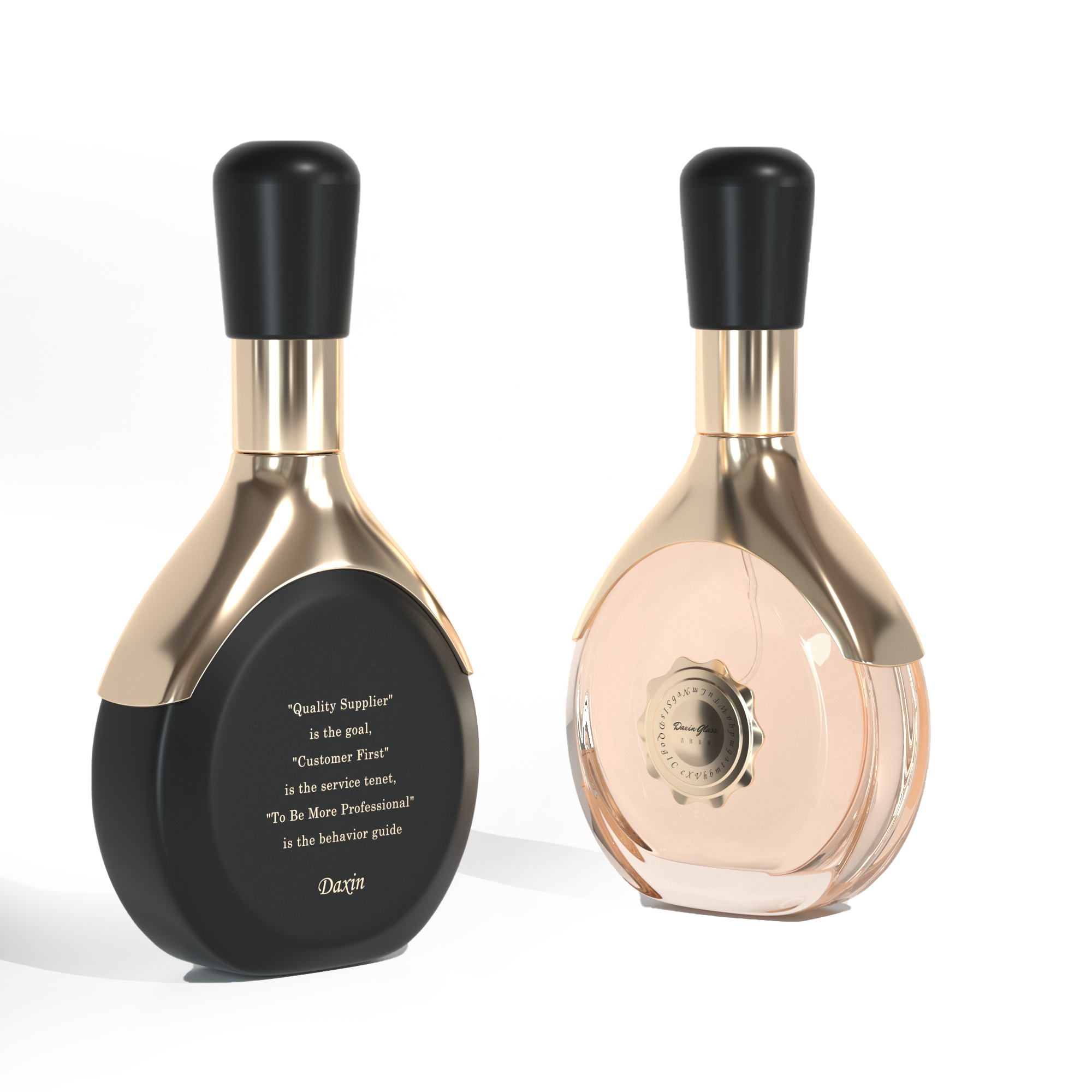 Supply Botol Parfum Pipa Shape 100ml Empty Perfume Glass Bottles ...