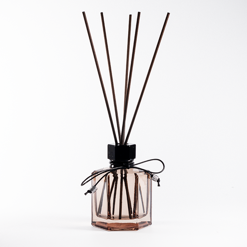 Supply Empty Glass Bottle 120ml Hexagon Shape Diffuser Reed Diffuser Bottle with Cover Wholesale ...