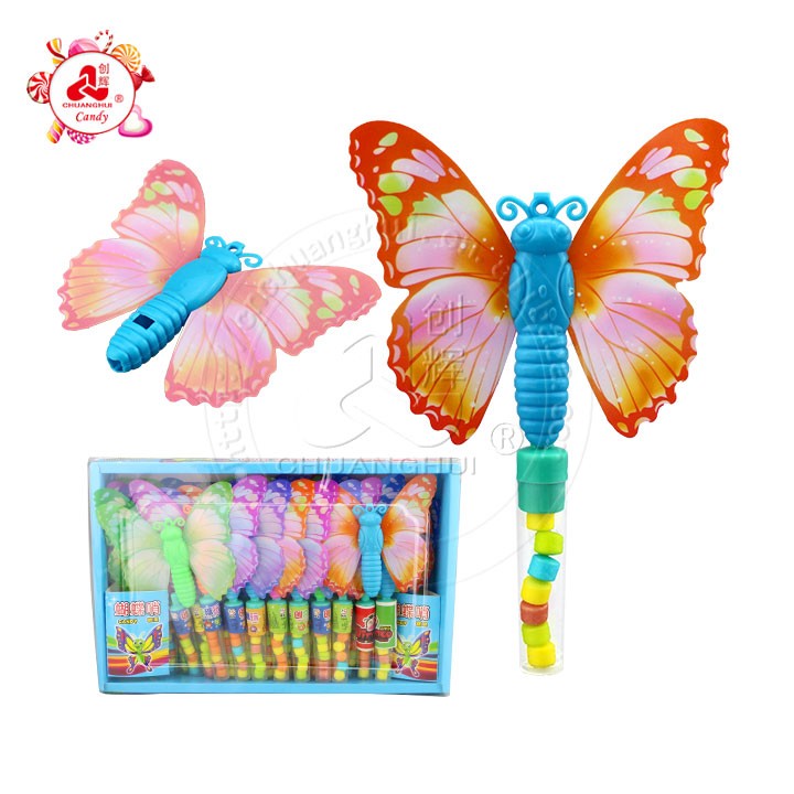 Supply Funny Plastic Butterfly Whistle toy with candy CH-T981 Wholesale ...