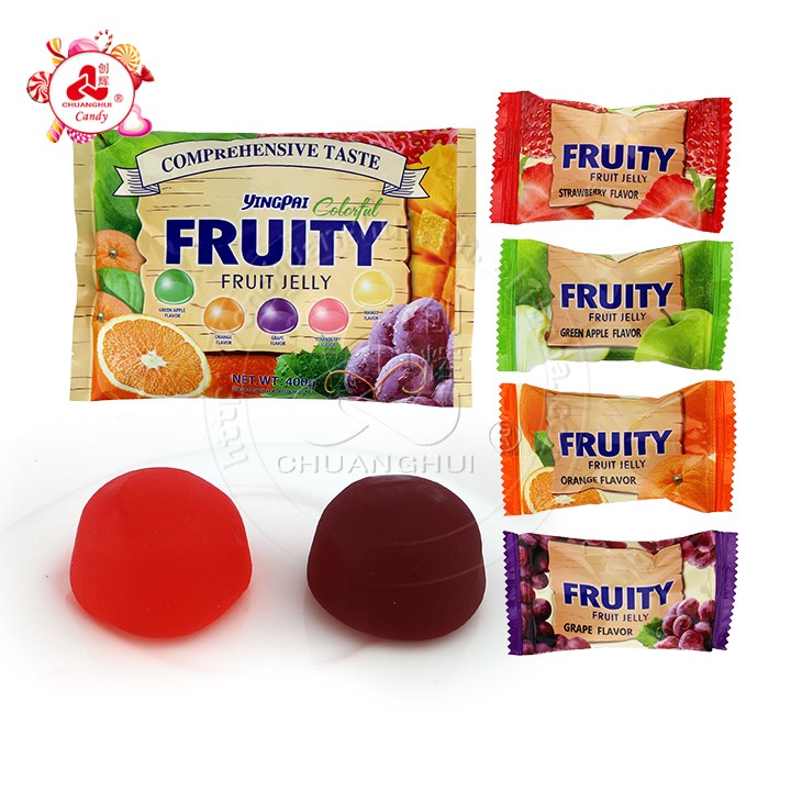 Supply Assorted fruit flavors soft candy Fruity Gel Jelly candy in the ...