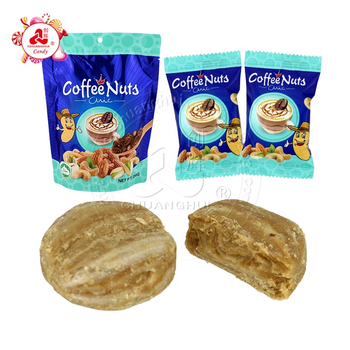 Supply 250g Bagged Coffee flavour nuts crisp peanut candy with cashew ...