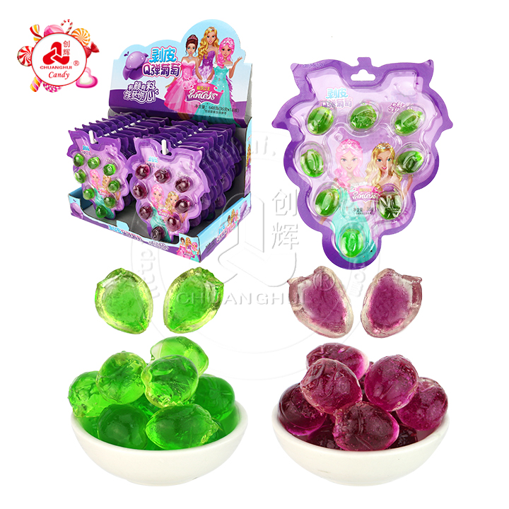 Supply High Quality Grape soft candy grape-flavored jam filled gummy candy CH-J32 Wholesale ...