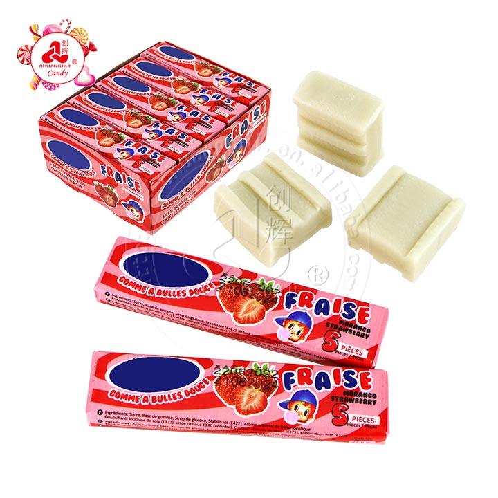 Supply Halal 5pcs fruit strawberry flavor Bubble Chewing Gum CH-E285 ...