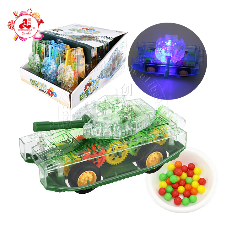 Supply Hight Quality LED Lighting toy tank shaped with gear inertia car ...