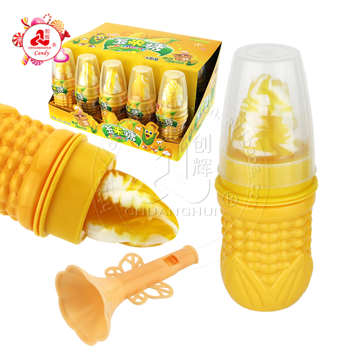 Supply Corn flavored Corn shaped cup candy with surprise toy candy CH ...