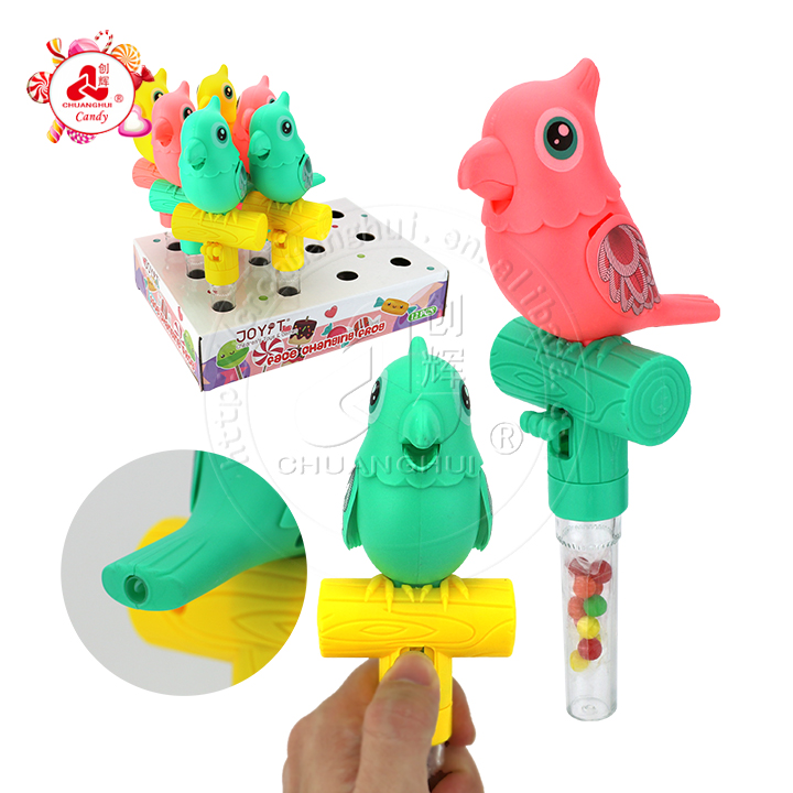 Supply Whistle bird and flap wing parrot shaped toy candy CH-TB165 ...