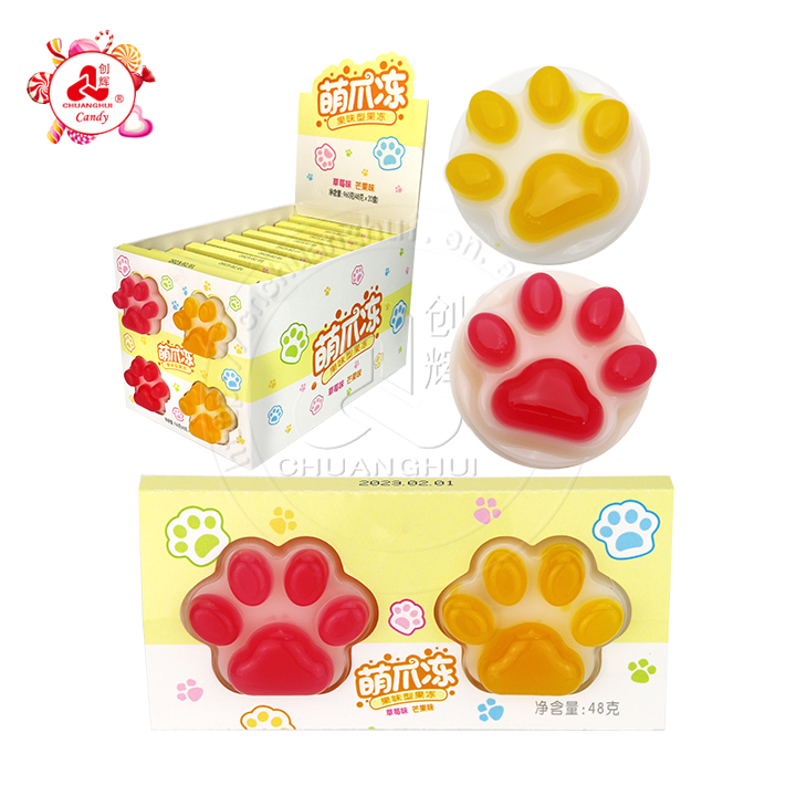 Supply Cute cat's claws pudding fruit flavor cat paw shape jelly candy ...