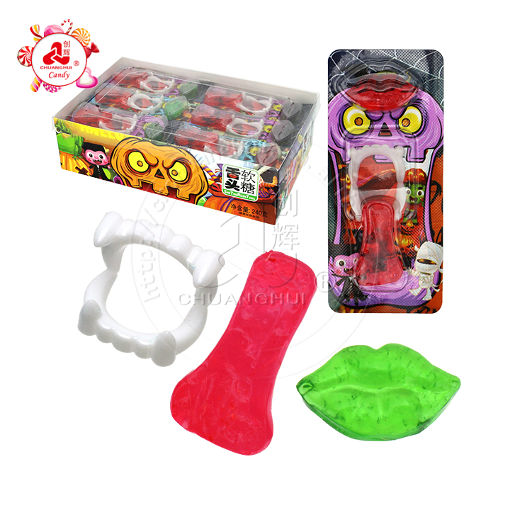 Supply Helloween bucktooth toy + tongue and Lip shaped fruit flavor ...