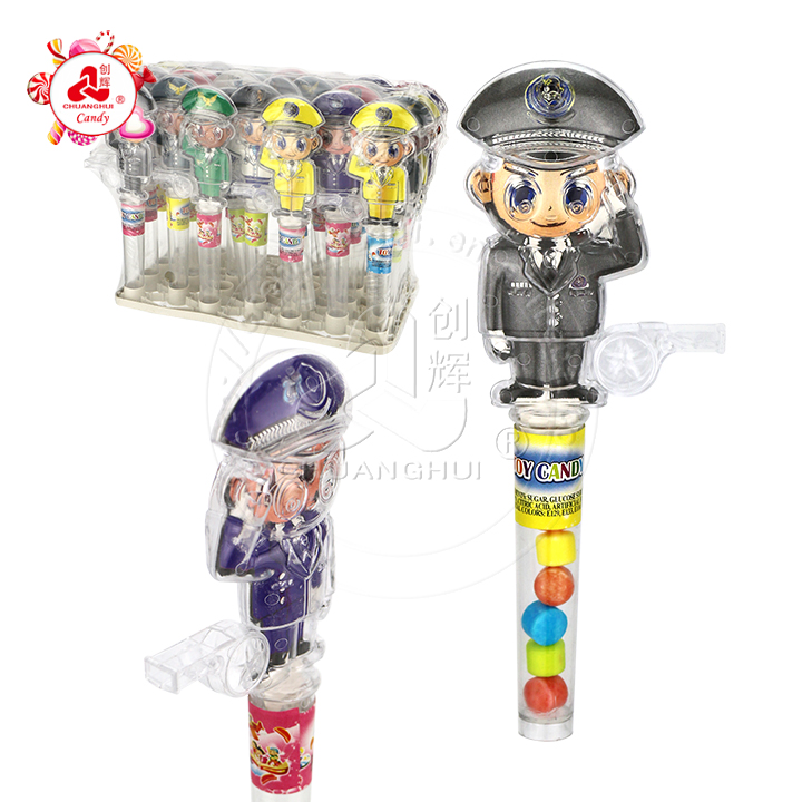 Supply Cartoon police man whistle toy candy CH-T1136 Wholesale Factory ...