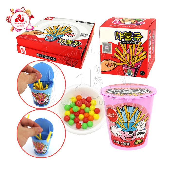 Supply Multiplayer pop up game boom prank french fries box candy toy CH ...