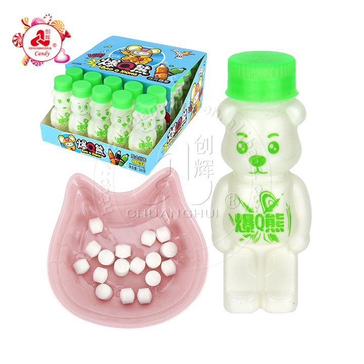 Supply Soda flavored tablet pressed candy in little bear bottle CH-N634 ...