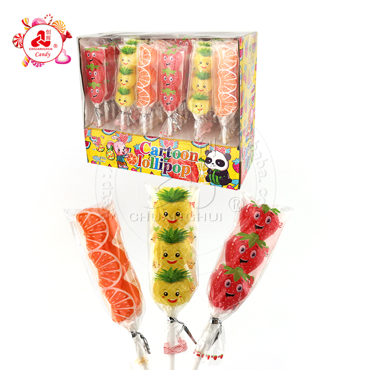 Supply Cartoon strawberries, oranges, pineapple fruits shaped Hard ...
