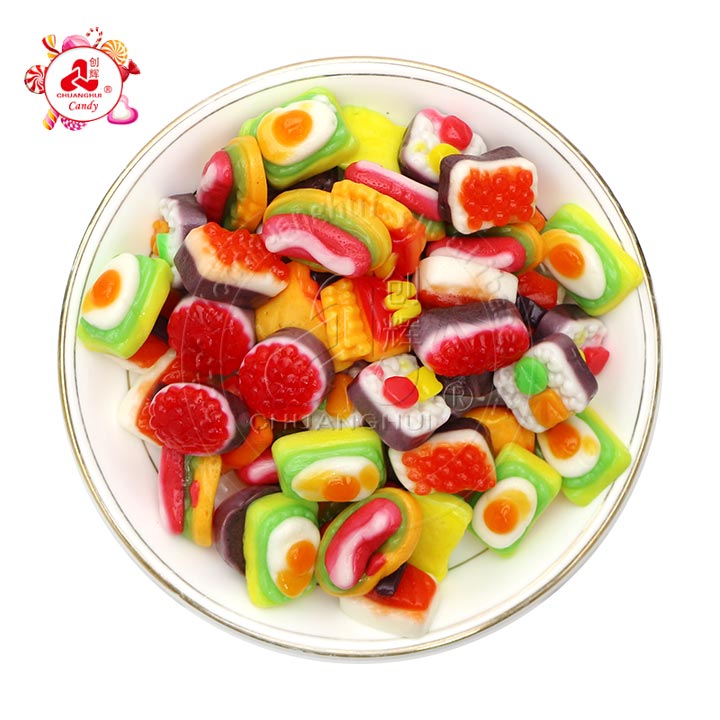 Supply Wholesale food shaped candy sushi, fast food shaped jelly soft ...
