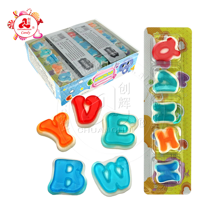 Supply Funny ABC alphabet shaped jelly chewing soft gummy candyCH-J471 ...