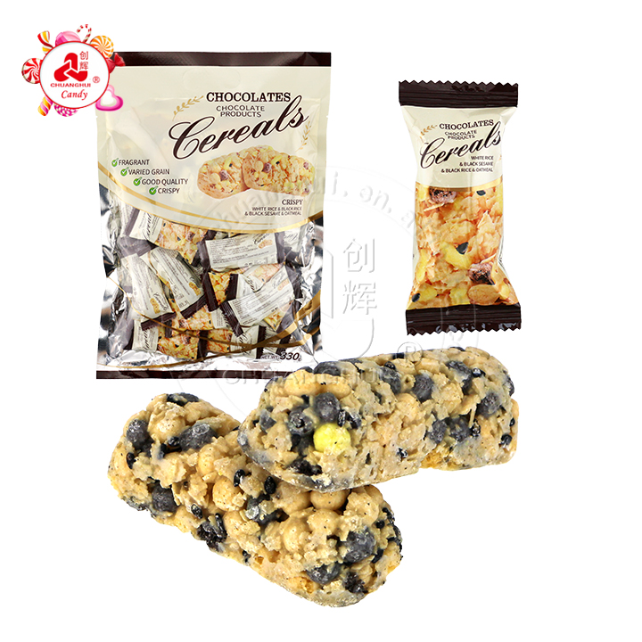 Supply Crispy white rice&black rice&black sesame &oatmeal chocolate bar ...
