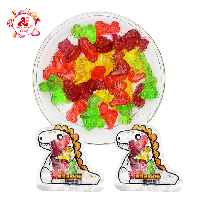 Supply Wholesale bulk mini Dinosaur shaped chewy soft gummy candy in ...