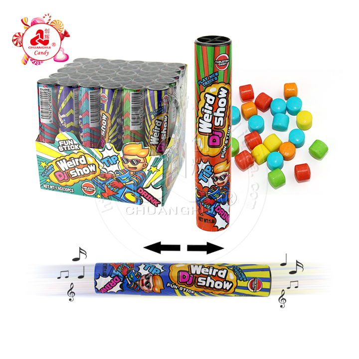 Supply Swing Music Sound candy toy Shaking Whistle Tube toy candy ...