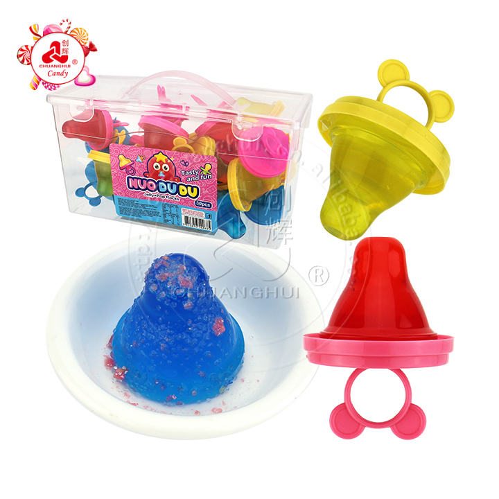Supply Boxed Fruit flavored nipple Pacifier jelly Ring cup with popping ...