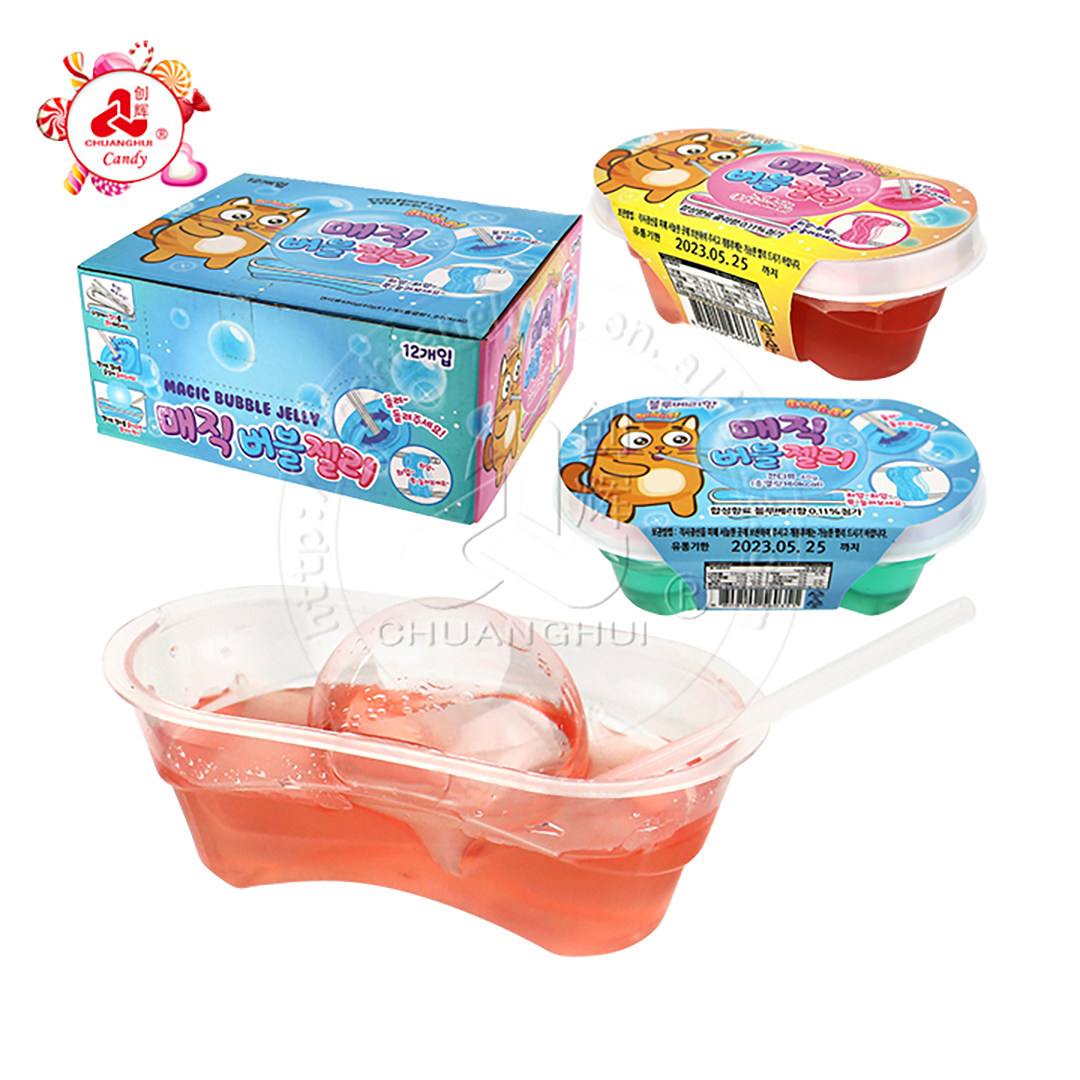 Supply Magic blow bubble fruit flavored jelly candy jam CH-E316 ...