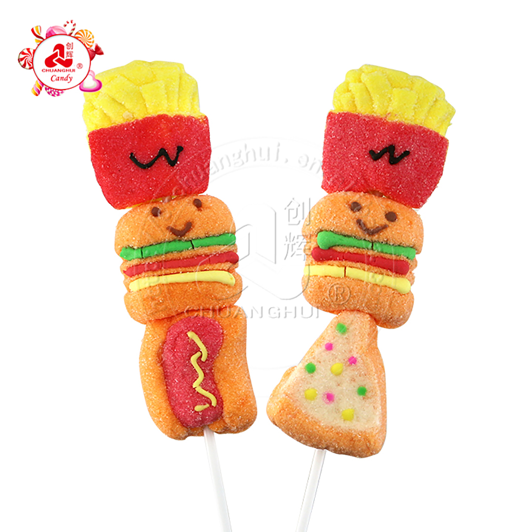 Supply Cartoon Western style fast food shaped marshmallow string ...