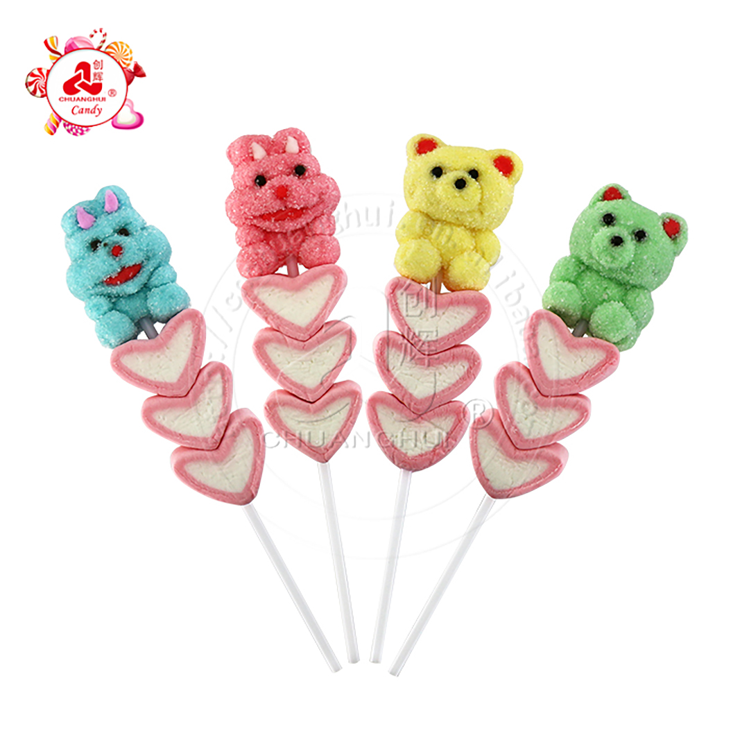 Supply Rabbit Bear Cartoon animals and heart shaped marshmallow string ...