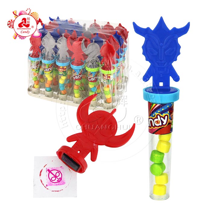 Supply Cartoon Ultraman stamp seal toy candy CH-T1270 Wholesale Factory ...