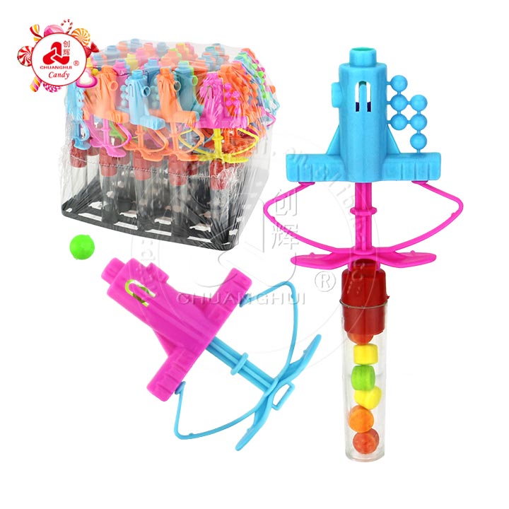 Supply Cartoon Catapult candy toy shooting ball toy candy CH-T1272 ...