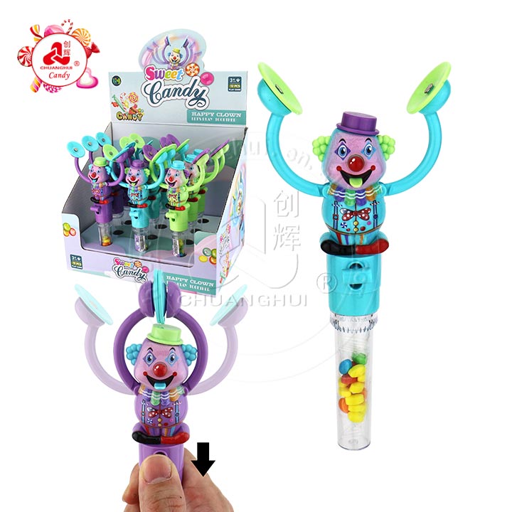 Supply Cartoon Clown claping cymbals hand clap candy toy CH-TB229 ...