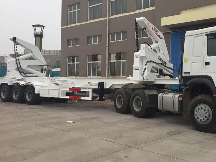 Supply 3 axles XCMG 20FT 40FT Container Side Lifter Trailer Wholesale ...