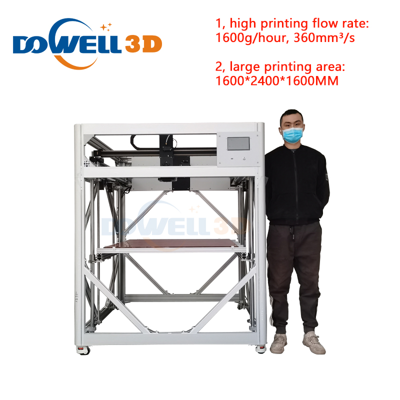 Supply Big 3d Printer Machine With High Flow Rate Extrusion System