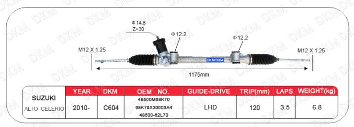 NEW PRODUCT-SUZUKI ALTO CELERIO steering rack LHD C604