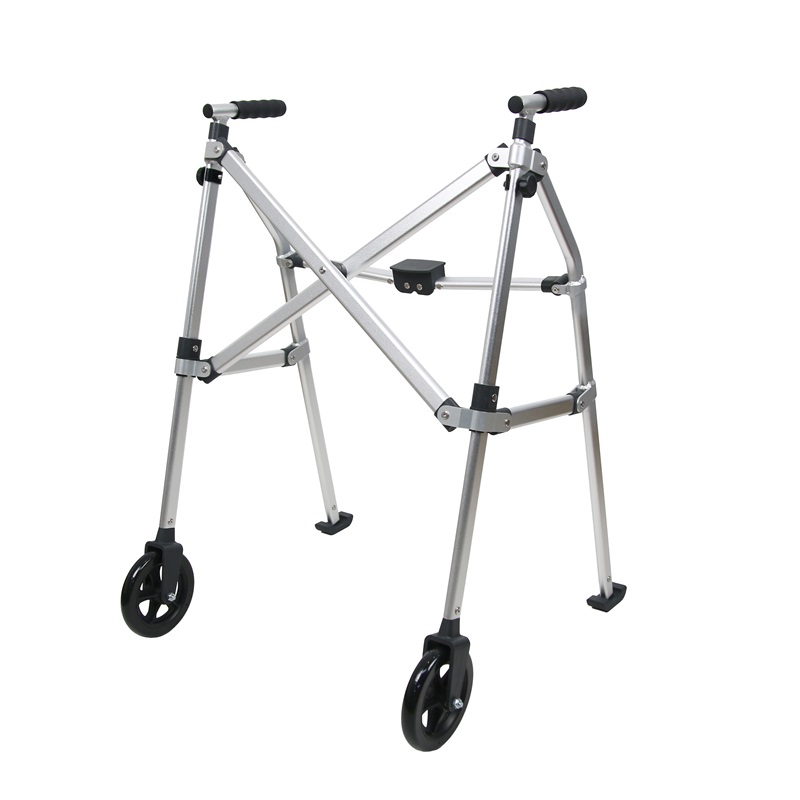 Supply Lightweight Folding Aluminum Walker with Wheel Wholesale Factory ...