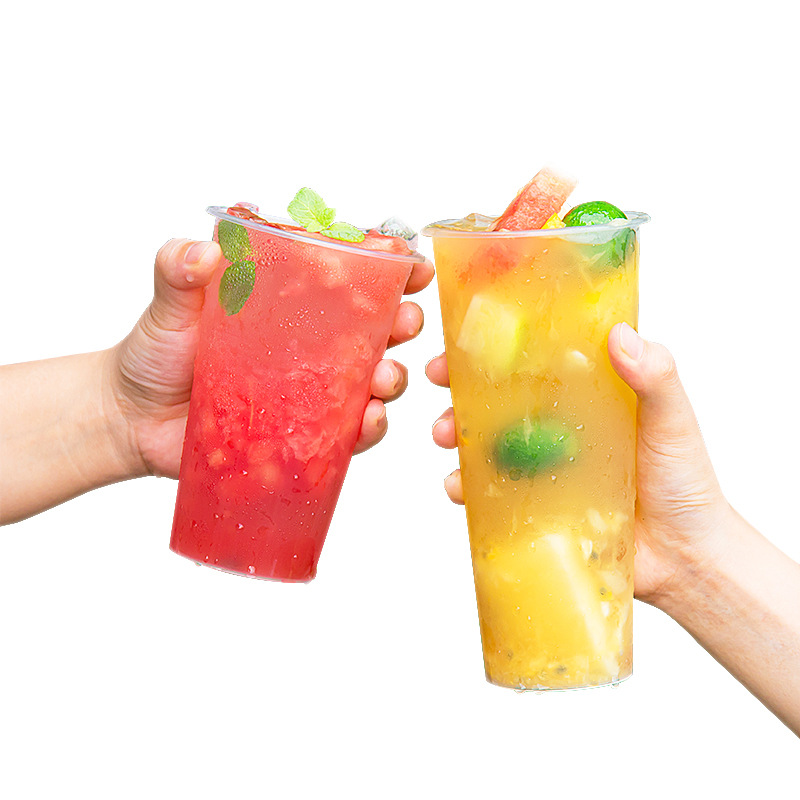 Supply 8 Oz Recycled Plastic Juice Ice Cream Cup With Straw Wholesale ...