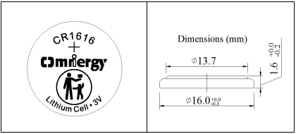 Supply CR1616 3v Coin Cell Lithium Battery Wholesale Factory - YICHANG ...