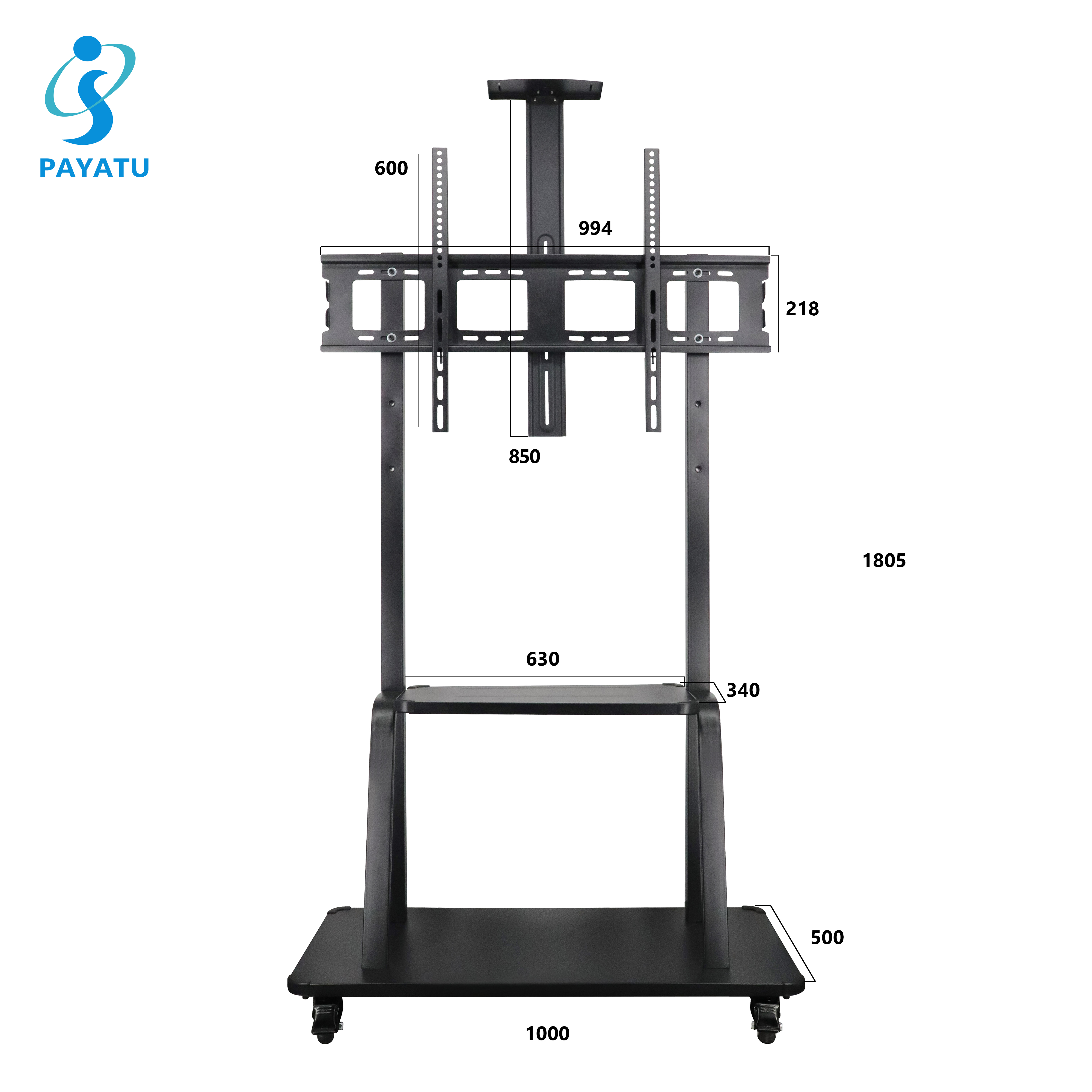 Supply Universal Big Size TV Trolley Stand TV Mobile Cart Wholesale ...