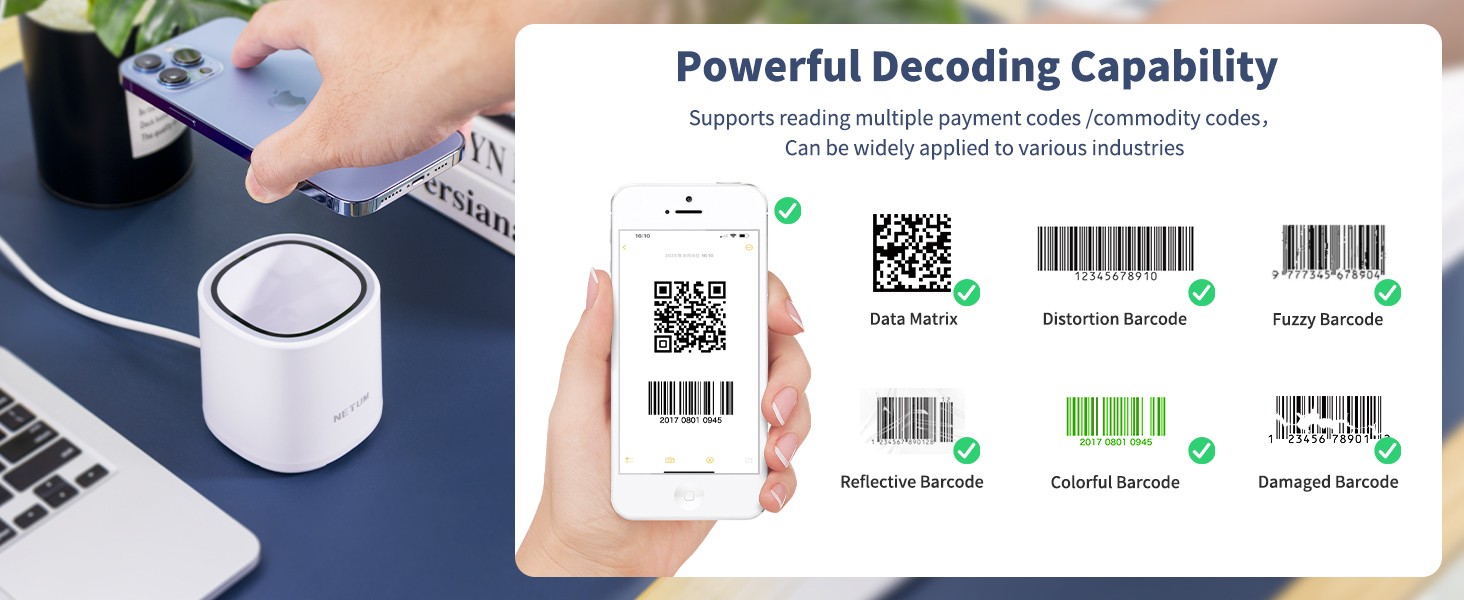Supply NT-5090 NETUM 2D barcode reader qr code reader USB barcode ... Supply NT-5090 NETUM 2D barcode reader qr code reader USB barcode ...
