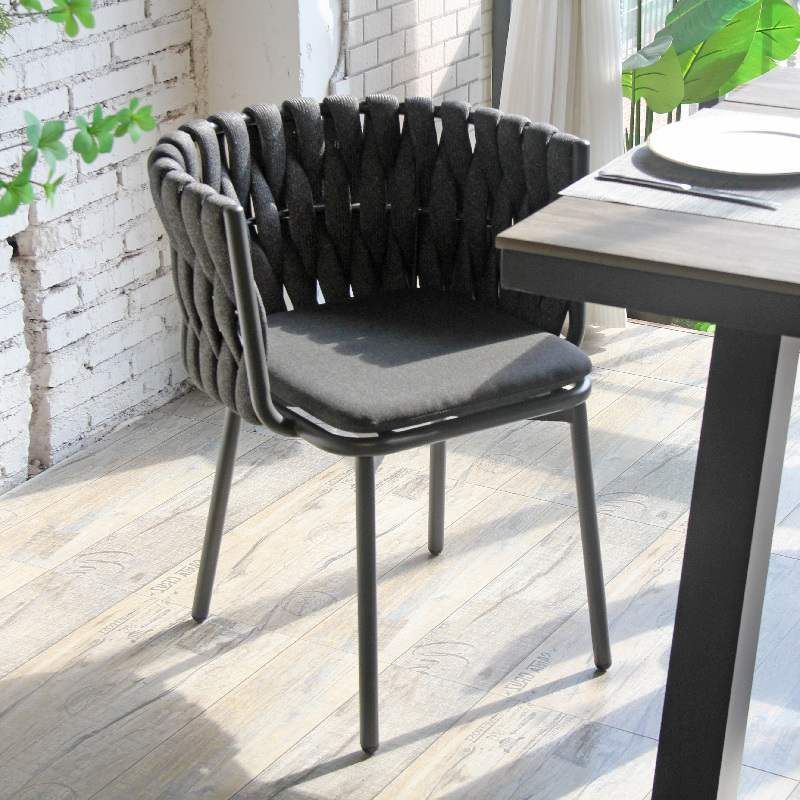 Supply Outdoor Woven Chair Nordic Modern Rope Weaving Beach Garden ...