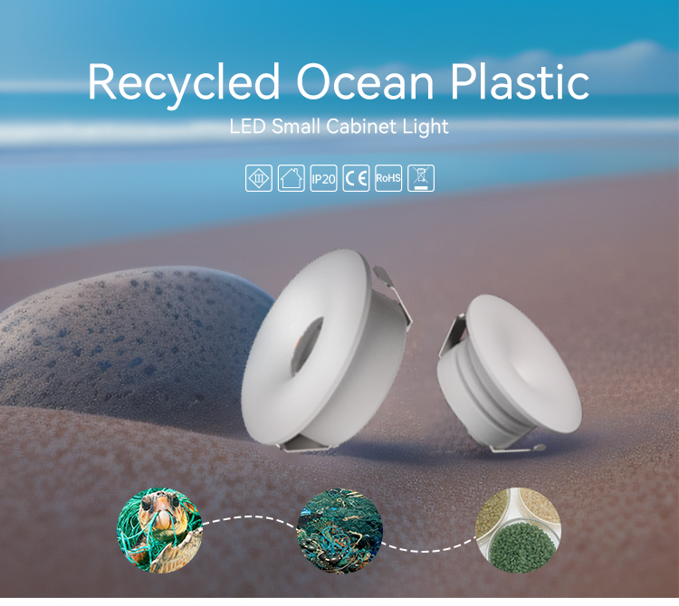 Supply Recycled Ocean Plastic Material Small Thin Cabinet Light ...