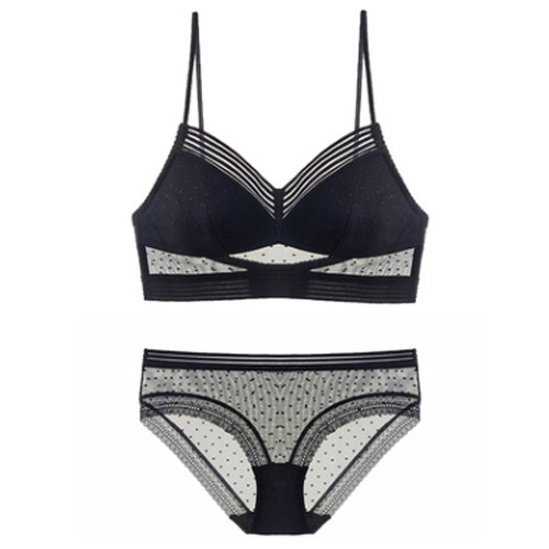 Supply Ladies Sexy Low Back Mesh Bra And Panty Sets Wholesale Factory
